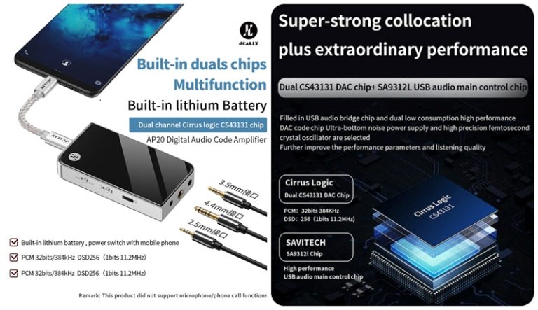 DAC/AMP JCALLY AP20 - NC Store - Cửa hàng tai nghe, thiết bị audio