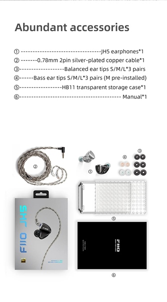 Tai Nghe FiiO Jade Audio JH5 - ncstore